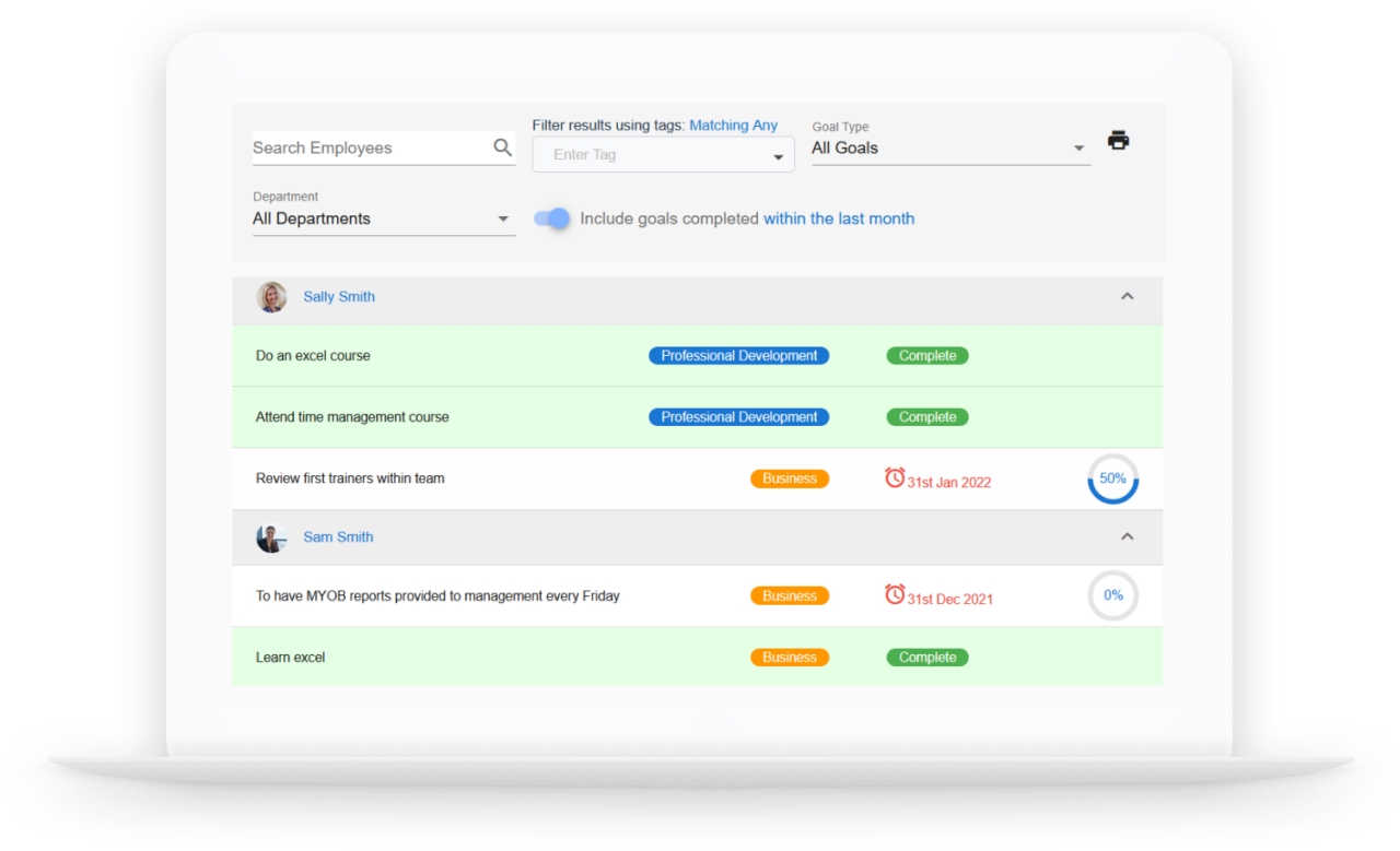 Goal Setting - Your HR System